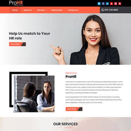 Ready to Go Best HR Website Design from $39/mo. | Lease A Website