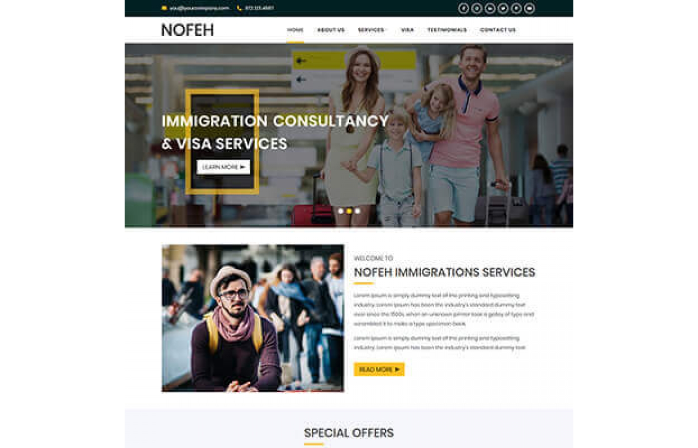 Readymade Website Design for Immigration Consulting Services from $39 ...