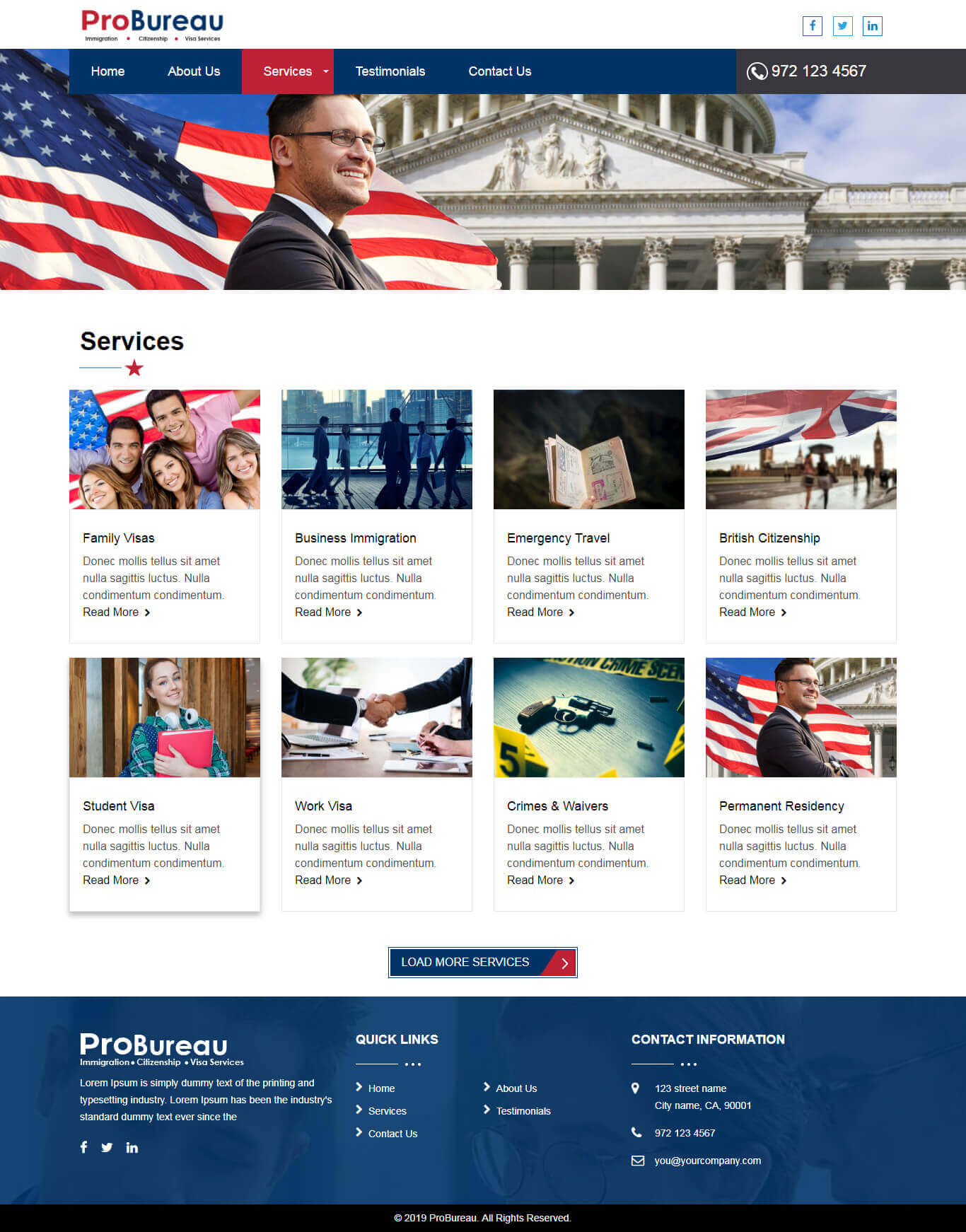 Best Premade Immigration Consulting Website Designs from $39/mo ...