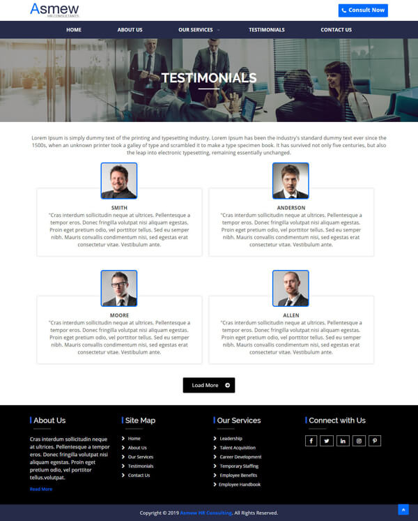 Best Readymade Human Resources Website Design from $39/mo. | Lease A ...
