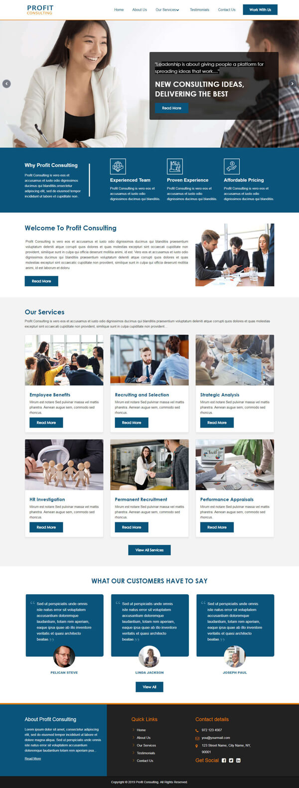 Best HR Consulting Website Design from $39/mo. | Lease A Website