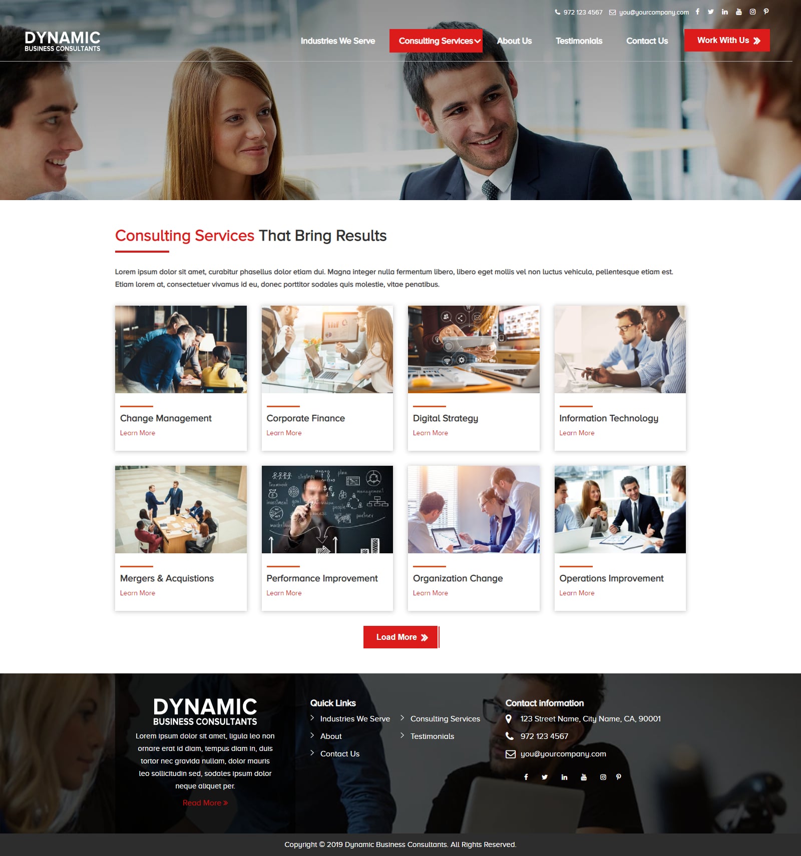 Buy Consulting Firm Website Design from $39/mo. | Lease A Website