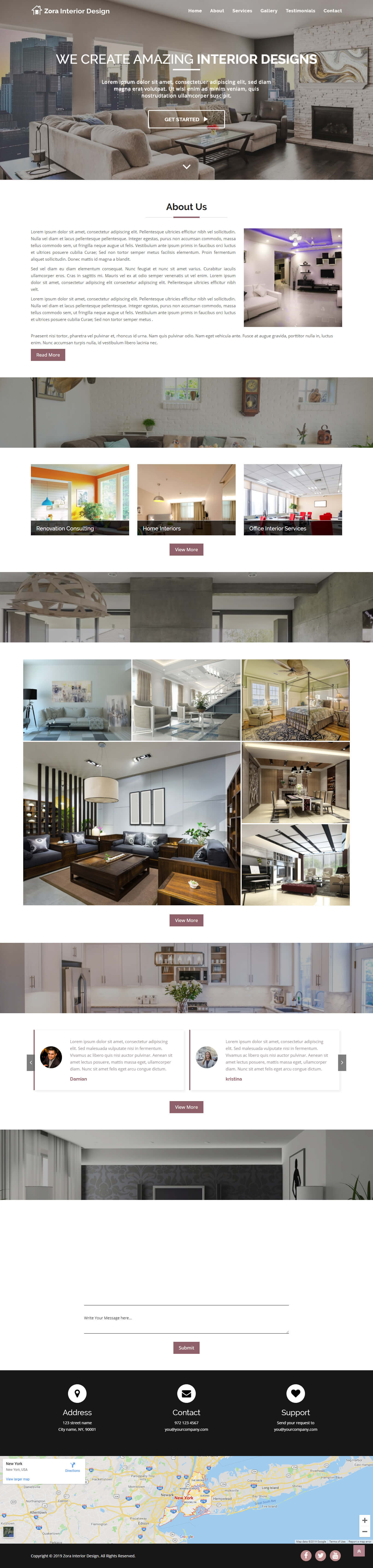 Best Website Design for Interior Company from $39/mo. | Lease A Website